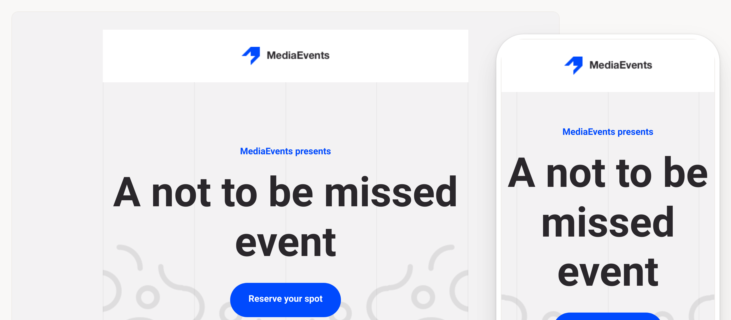 Event Invitation Ortto Templates